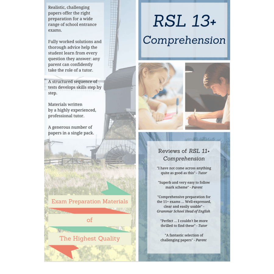 RSL 13+ Comprehension